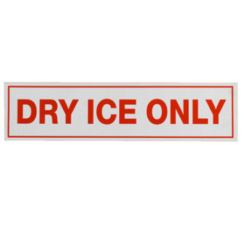 Dry Ice Only Decal – Ice Made Easy